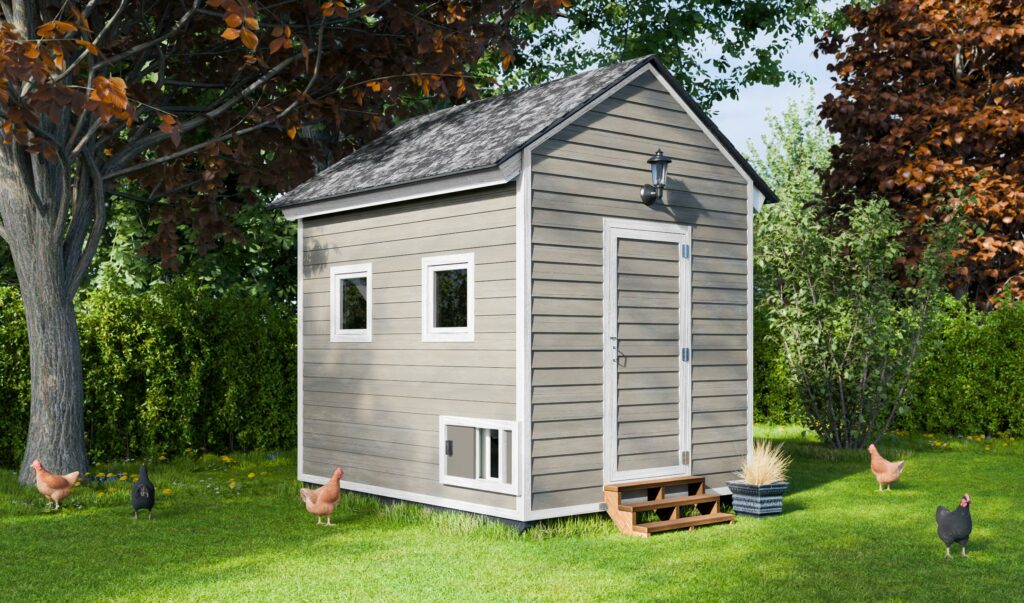 10x8 Medium Chicken Coop Plan For 30 Chickens - Easy Coops™