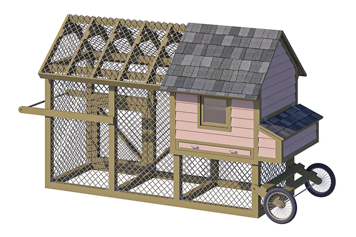 Large Chicken Tractor Designs Aivituvin Large Chicken Coop With Run, 4