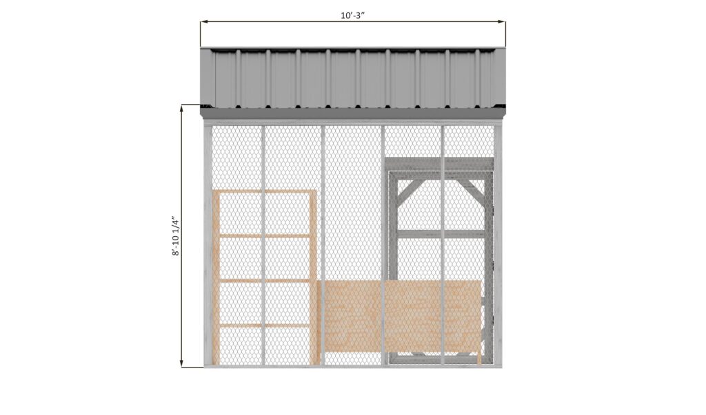 10x10 DIY Chicken Run Plans For 10 Chickens - Easy Coops™