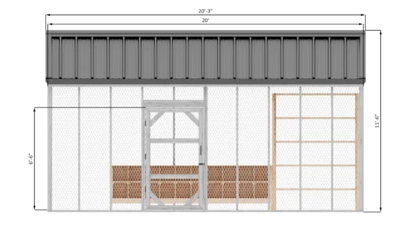 10x20 Large Chicken Run Plans For 20 Chickens - Easy Coops™