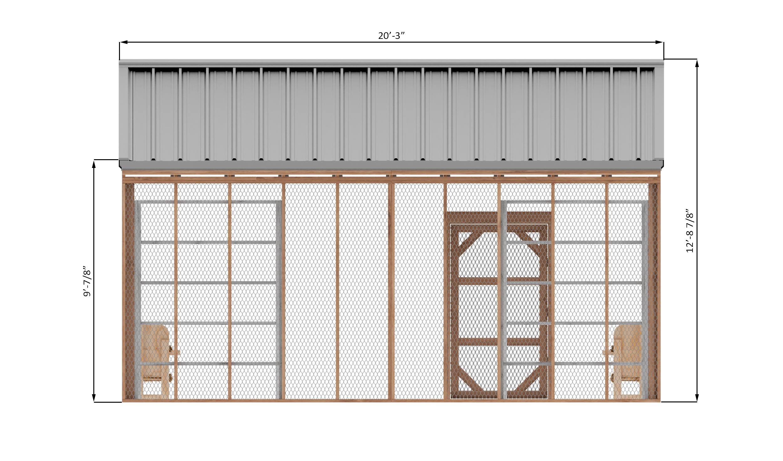 20x20 Chicken Run Plans For 40 Chickens - Easy Coops™