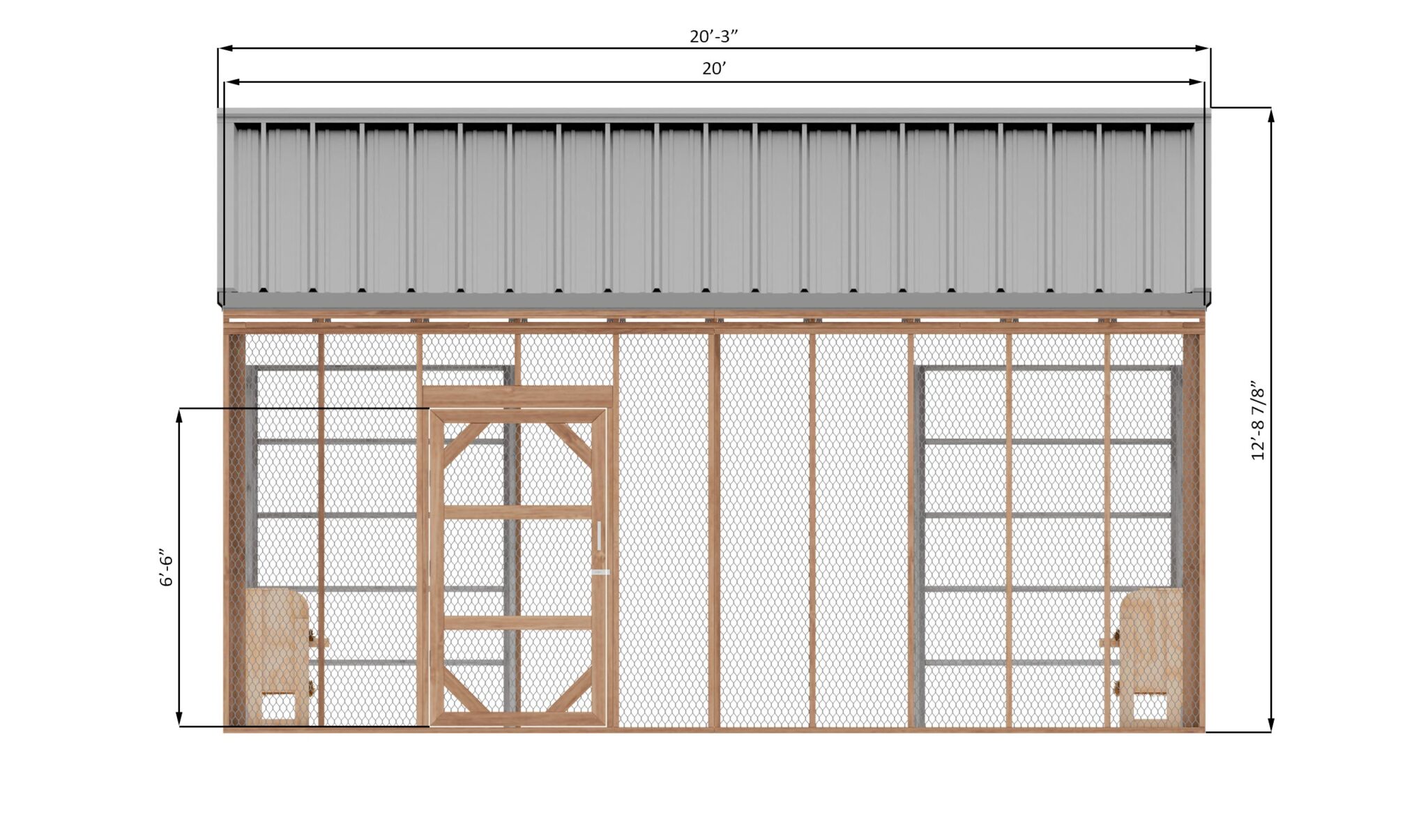20x20 Chicken Run Plans For 40 Chickens - Easy Coops™